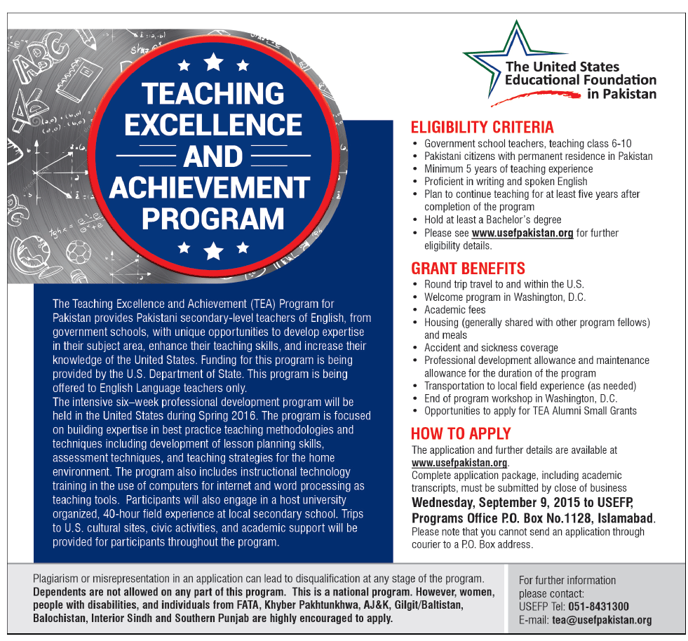Teaching Excellence and Achievement Program By USEFP