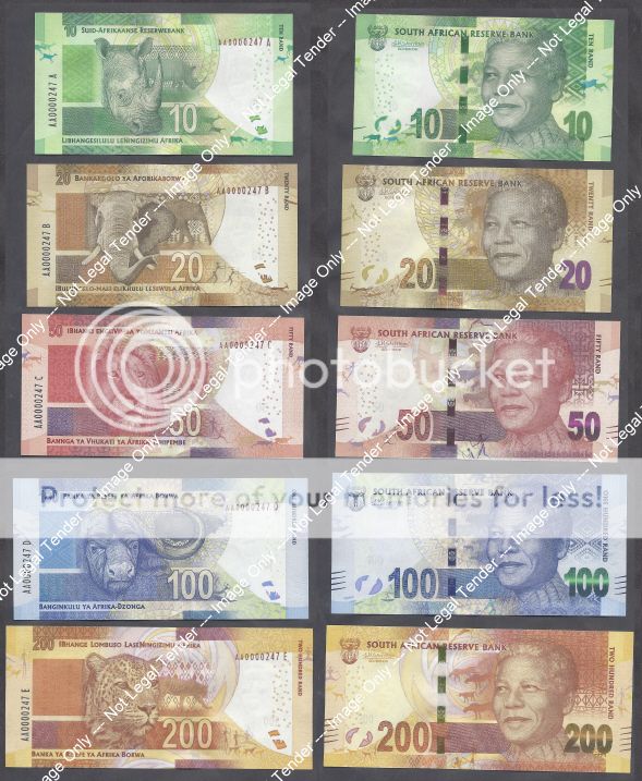 Other South African Bank Notes - Crisp Uncirculated : Nelson Mandela ...