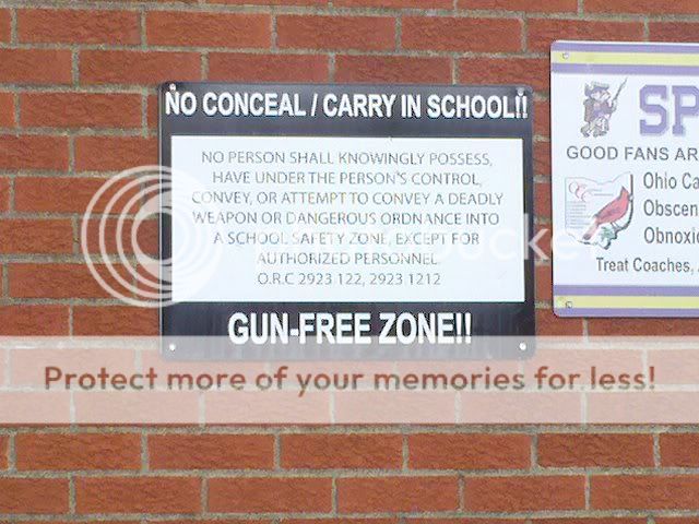 Lexington (Ohio) High School CPZ signage - Ohioans For Concealed Carry ...