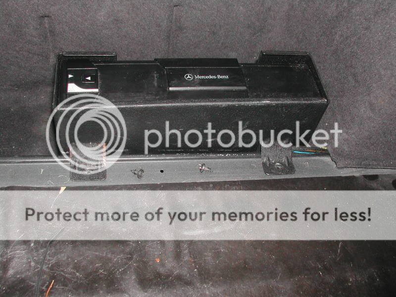 W210 E class fiber optic cd changer trunk install - PeachParts Mercedes ...