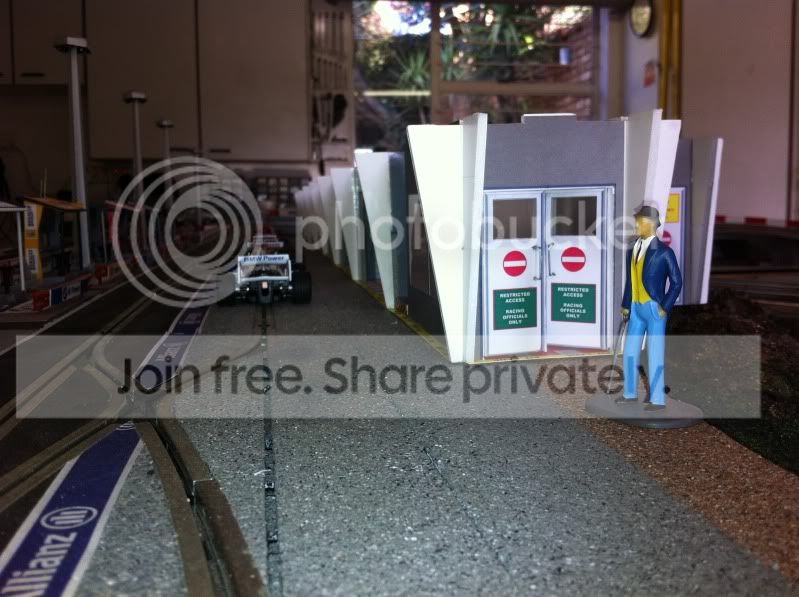 Scratch build of pit lane building | SlotForum