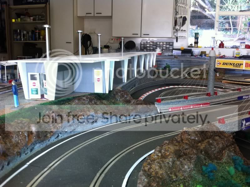 Scratch build of pit lane building | SlotForum